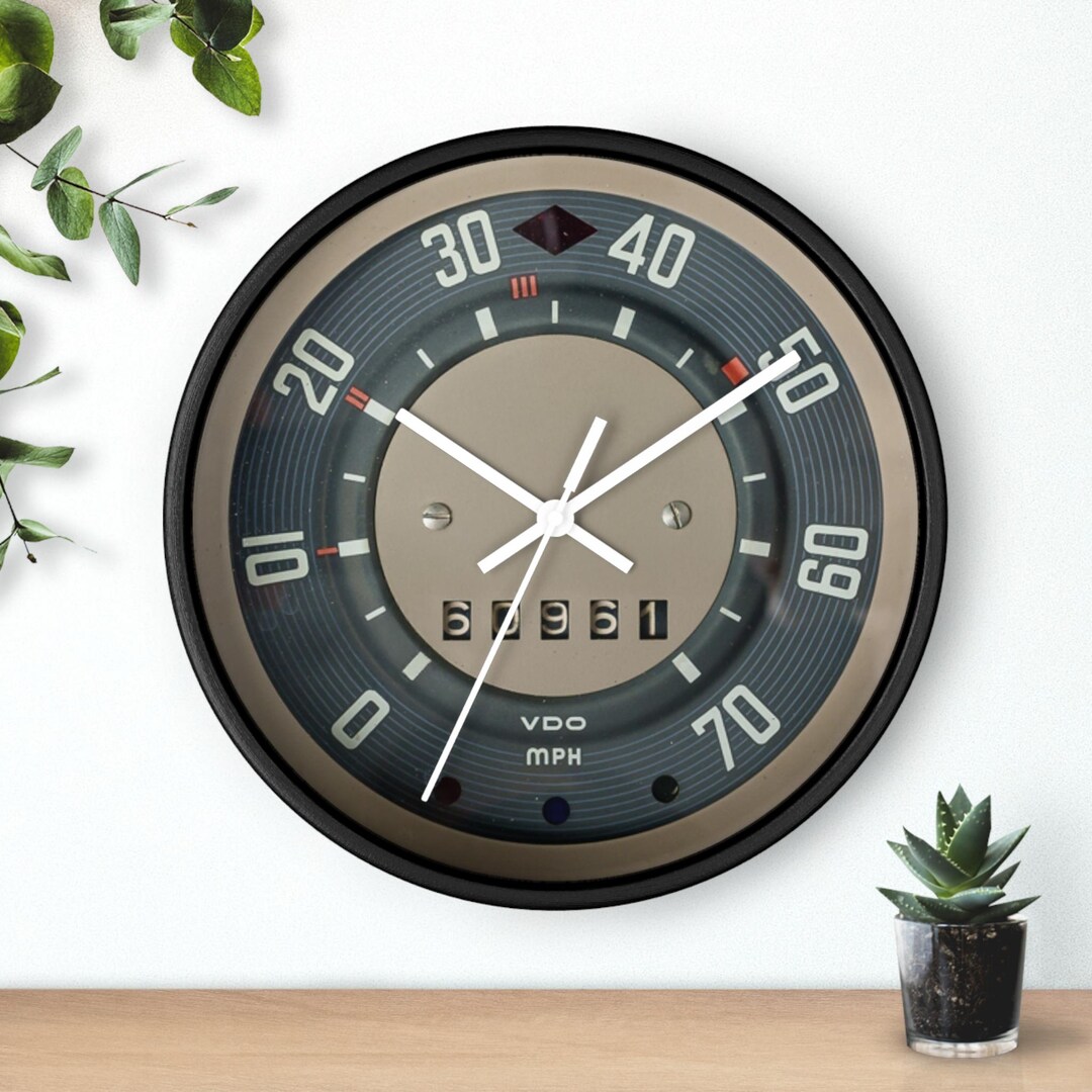 Vintage VW Beetle Wall Clock for Classic Car Lovers, Modern Home Decor ...