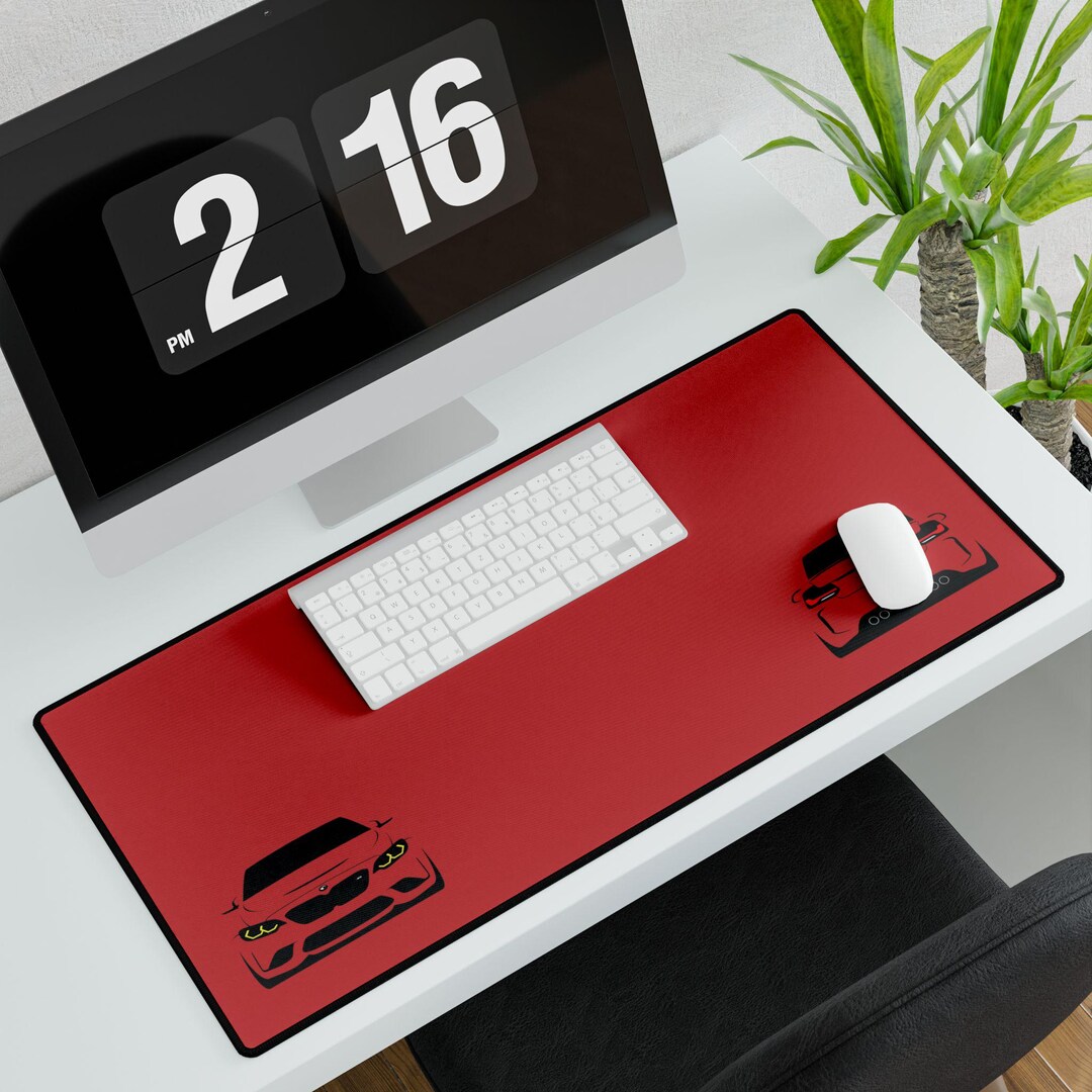 BMW F87 M2 Desk Mat With Yellow Drls for Motorsport Enthusiasts, Red ...