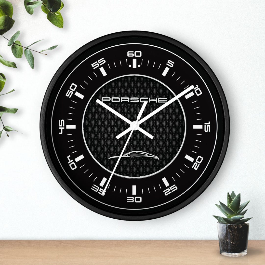 Sports Chrono Wall Clock for Porsche Lovers, Modern Home Decor, Gift ...