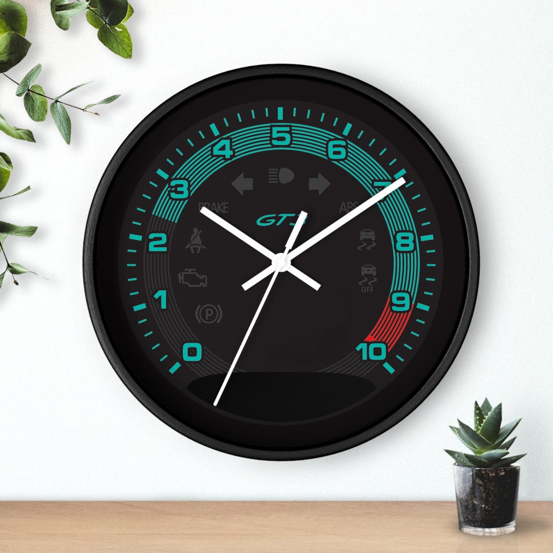 991 GT3 RPM Gauge Wall Clock for Porsche Lovers, Gift for Him, Office ...