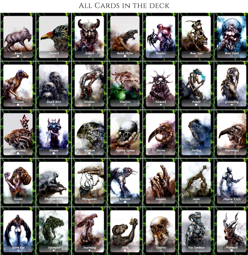 Dungeons and Dragons Monster Cards With Downloadable PDF - Etsy Australia