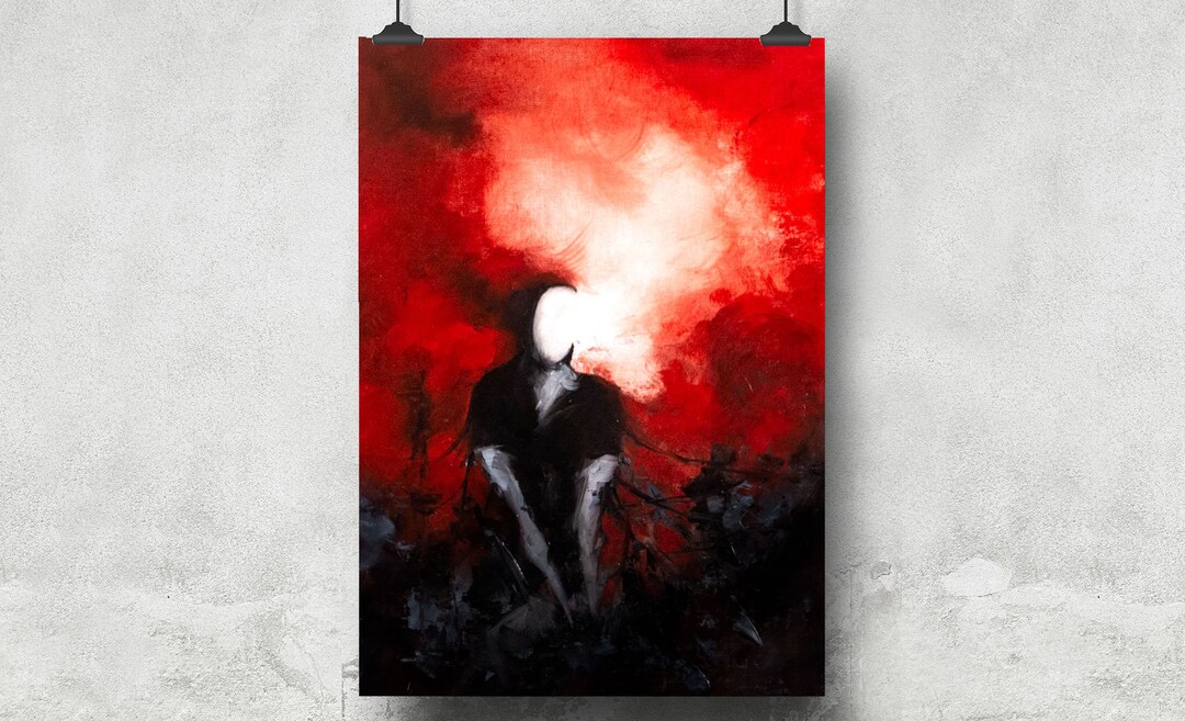 Gothic Faceless Ghost Dark Art Home Decor, Spiritual Wall Art Poster ...