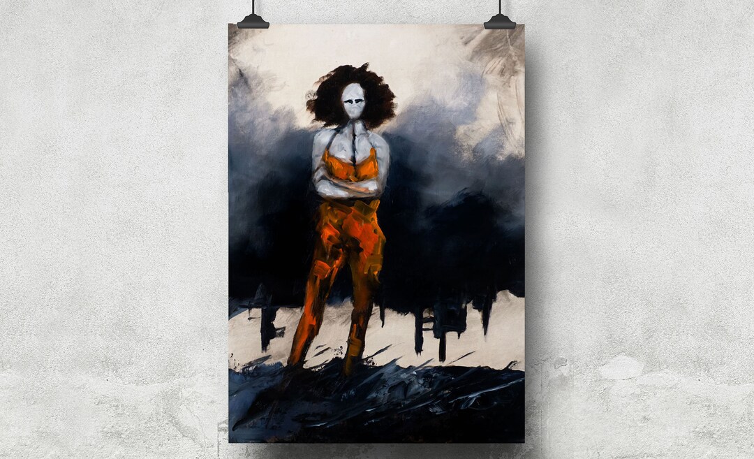 Strong Confident Woman Artwork for Wall, Powerful Female Art Poster ...