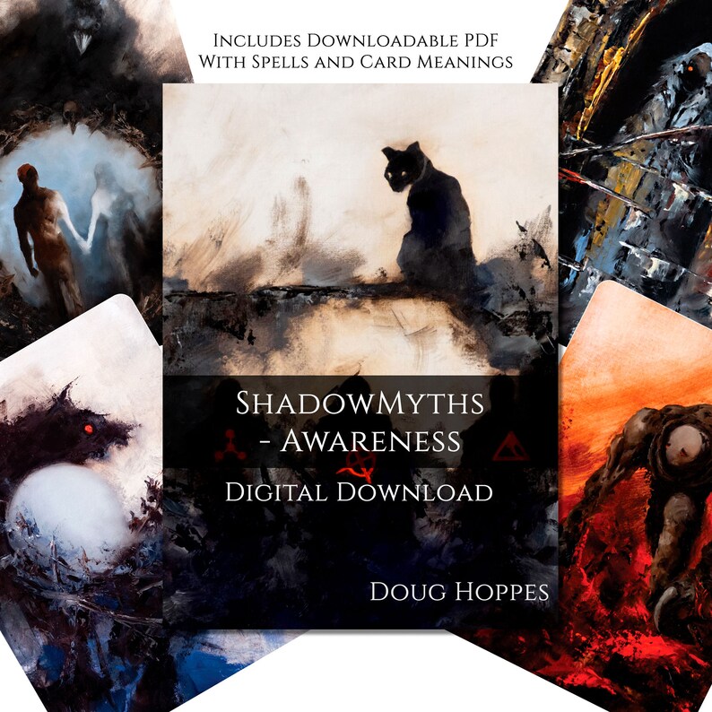 Witch Dark Oracle Deck With Downloadable Content Dnd Campaign - Etsy