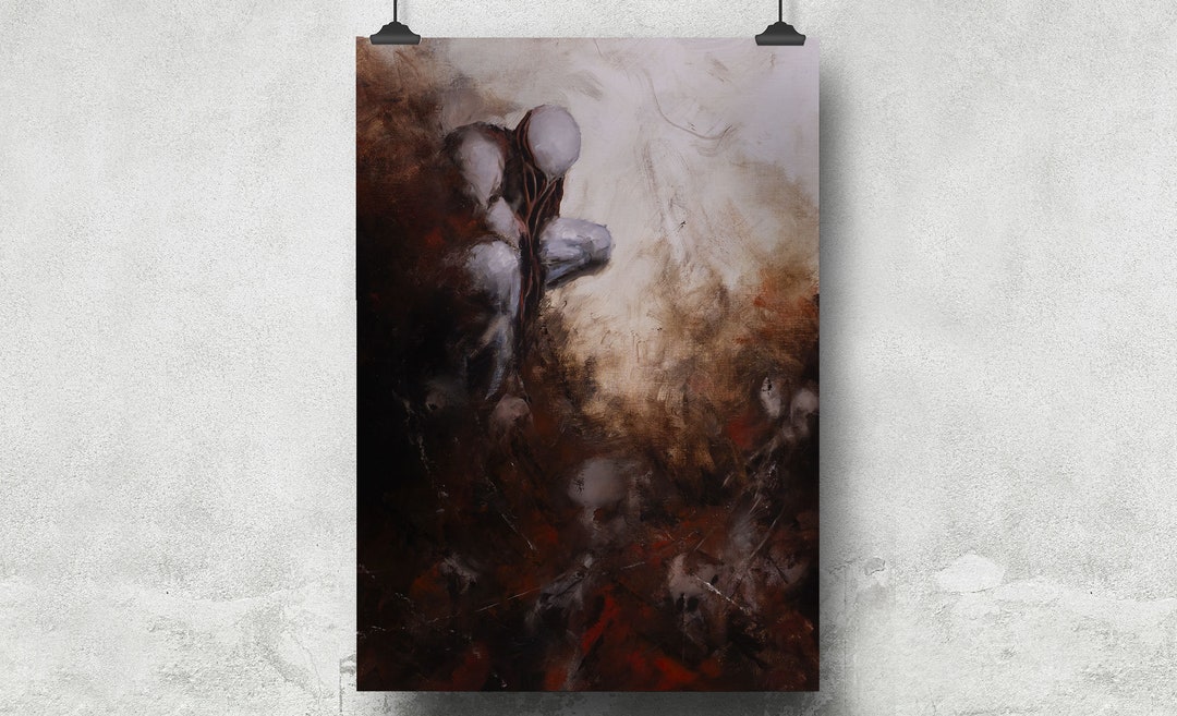 Motivational Art of Eldritch Devil in Apocalyptic Wasteland, Mental ...
