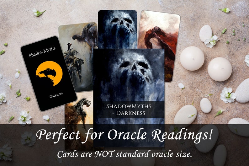 Shadow Work Oracle Deck With Guide Book Dark Tarot Cards and - Etsy Canada