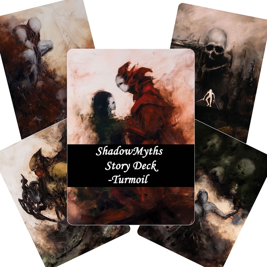 Dark Tarot Cards Deck With Downloadable Content, Scary Oracle Cards ...