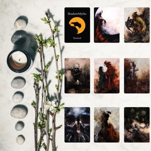 Dark Tarot Cards With Guide Book Cards Deck With Meaning | Etsy Canada