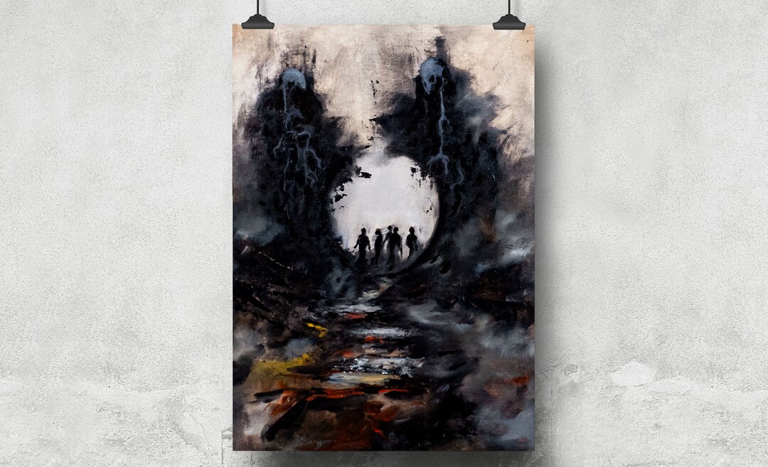Scary Apocalyptic Artwork for Wall Creepy Horror Poster of - Etsy