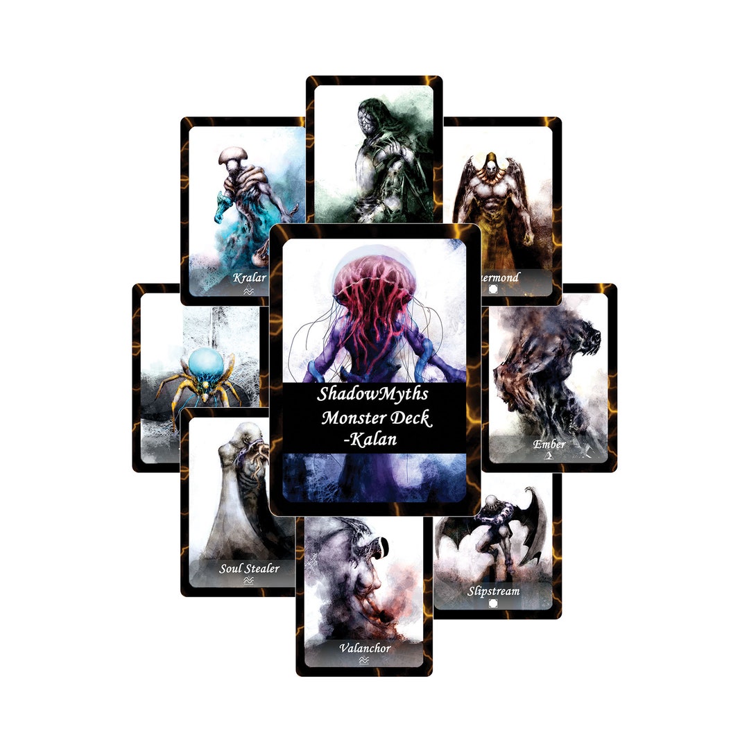 Dnd Monster Cards With Downloadable PDF Describing Monsters, Cryptid ...