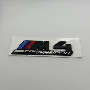 BMW M4 Competition Matte Black Emblem Badge 103*30mm - Etsy Australia