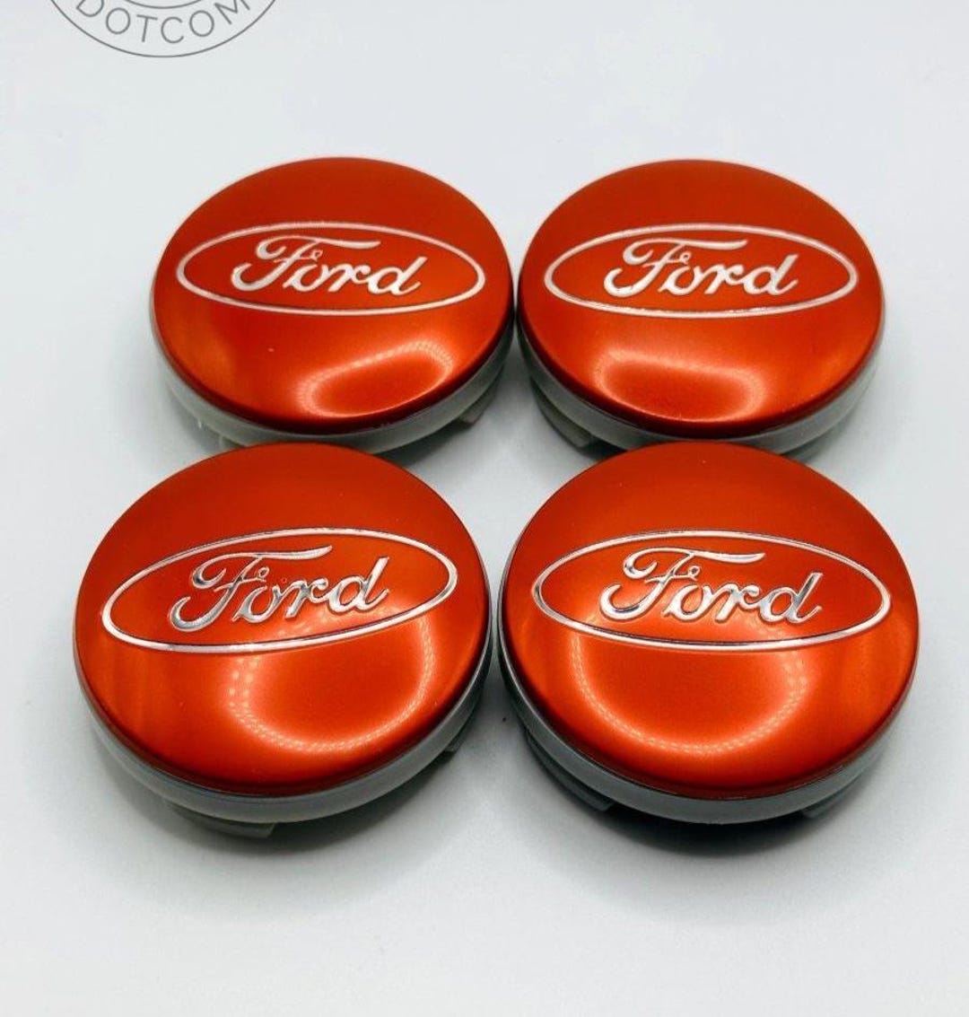 4pc 54mm Ford Red Wheel Center Caps Emblem Badge Logo Rim Emblem ...