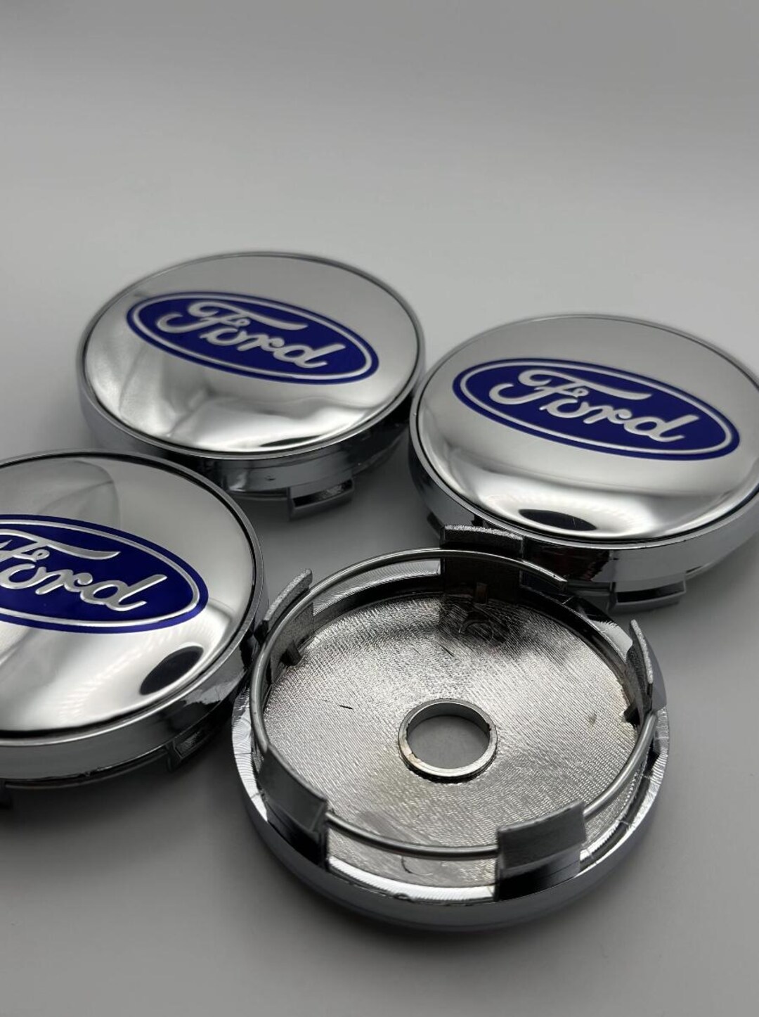 Ford Center Wheel Caps 60mm Set of 4 Chrome Silver - Etsy
