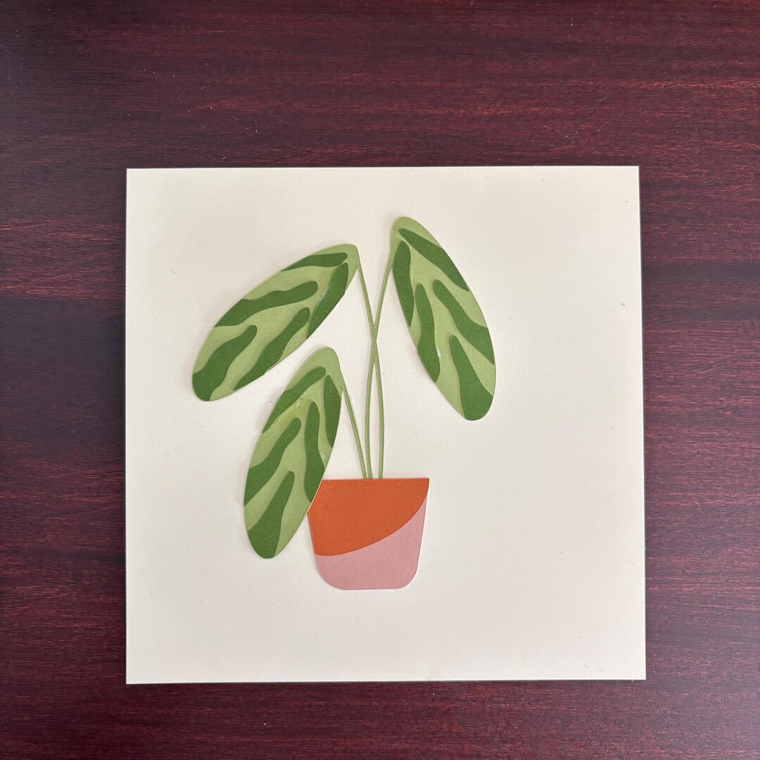 Potted Plant Layered Paper Craft Bundle - Digital Download - Etsy