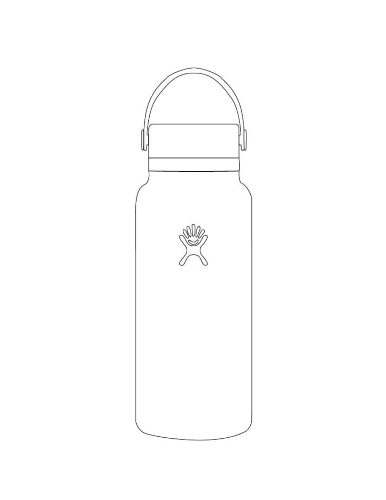 Hydro Flask Outline Digital Download - SVG, PNG, PDF - 3 Variations - Etsy