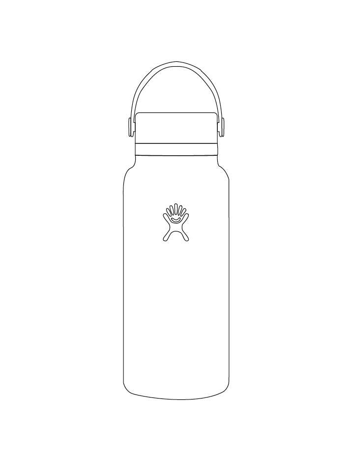 Hydro Flask Outline Digital Download - SVG, PNG, PDF - 3 Variations - Etsy