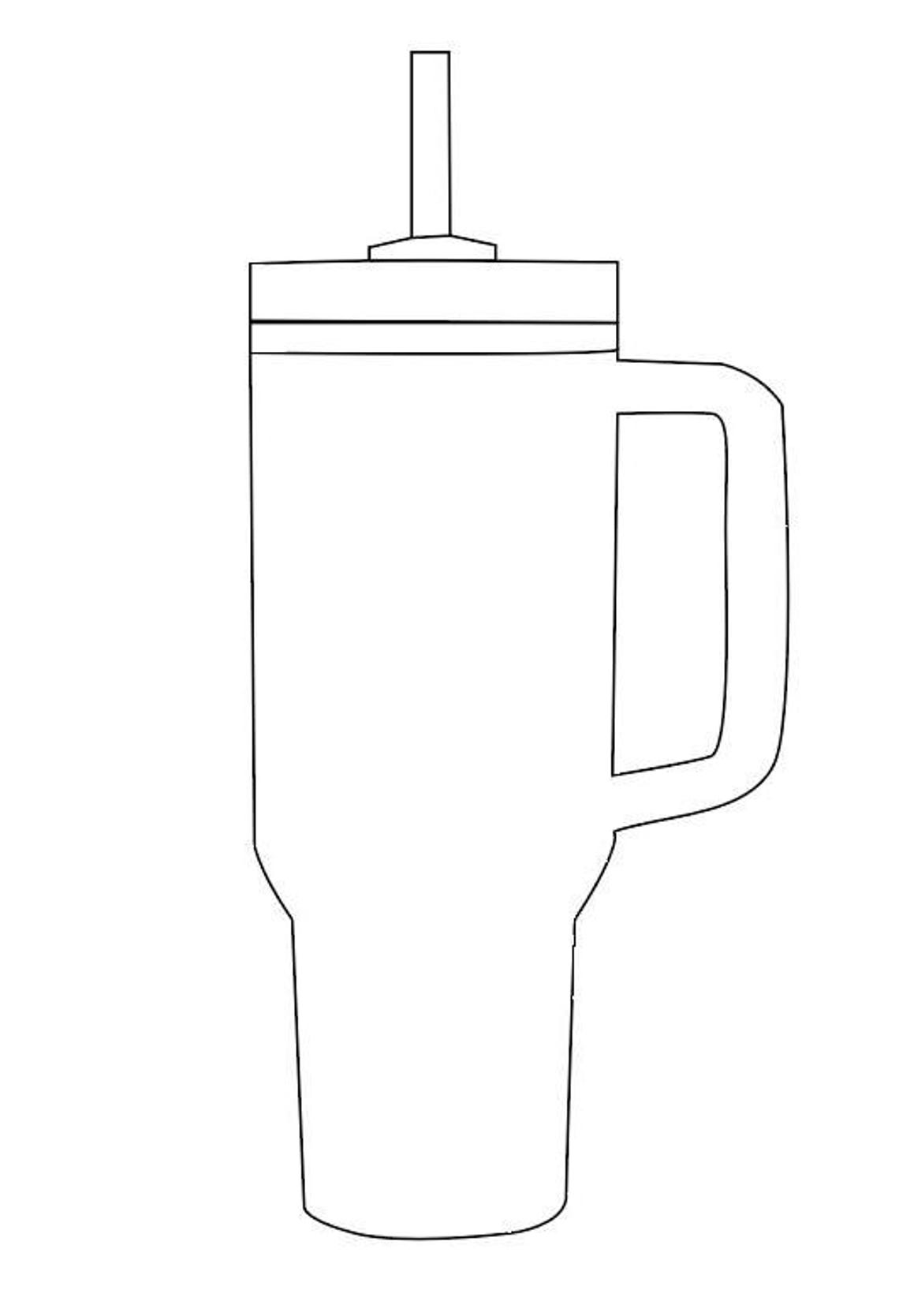 Transparent Stanley Tumbler Outline Digital Download - SVG, PNG, PDF ...