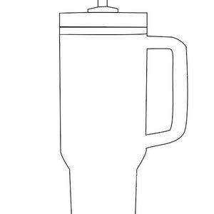 Transparent Stanley Tumbler Outline Digital Download - SVG, PNG, PDF ...