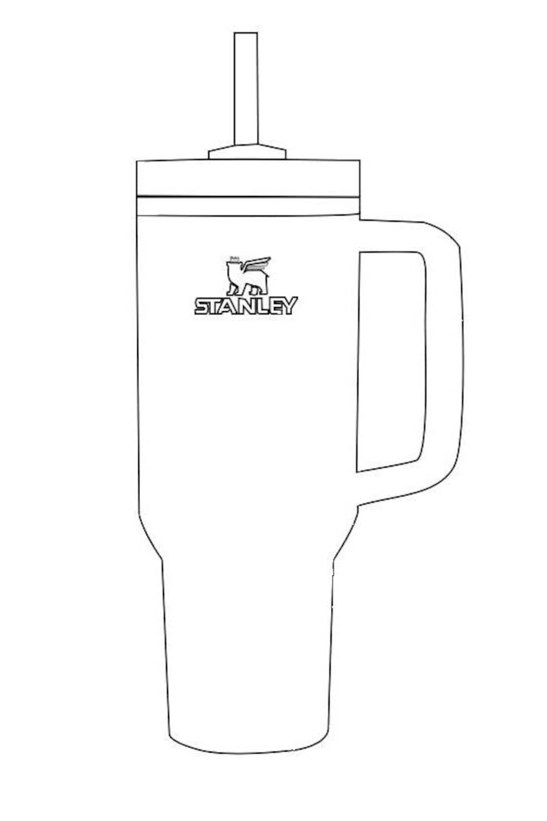 Transparent Stanley Tumbler Outline Digital Download - SVG, PNG, PDF ...