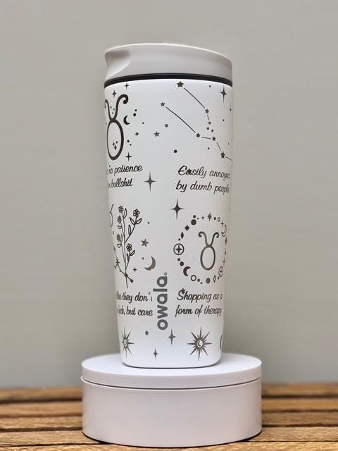 The Taurus Oracle | Mystical Moon Owala Travel Cup - 20oz - Etsy