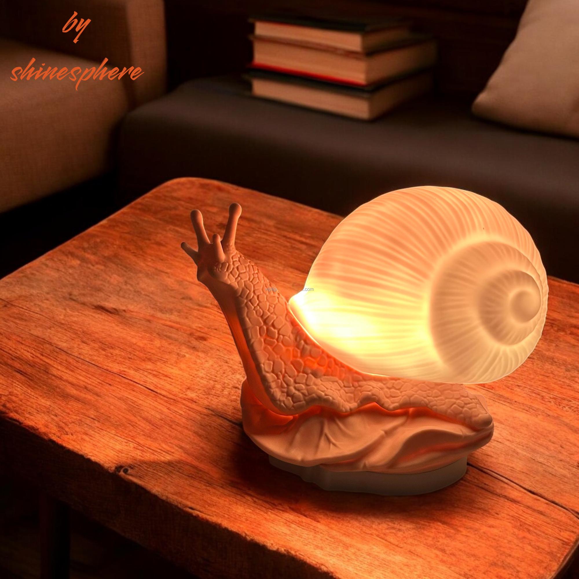Bright Snail Lamp, 3D Snail Desk Light, Custom Office Decor ...