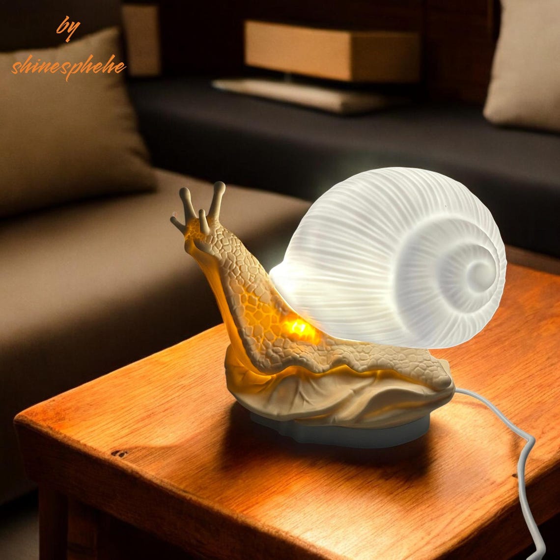 Bright Snail Lamp, 3D Snail Desk Light, Custom Office Decor ...