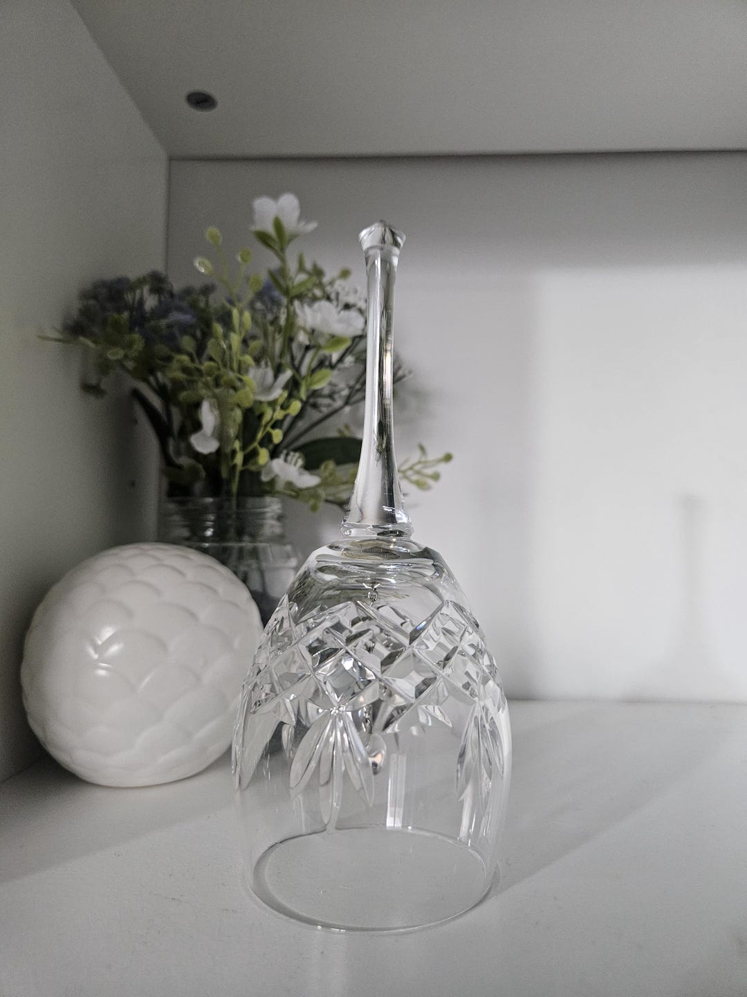Vintage Bohemia Cut Crystal Dinner Bell - Etsy