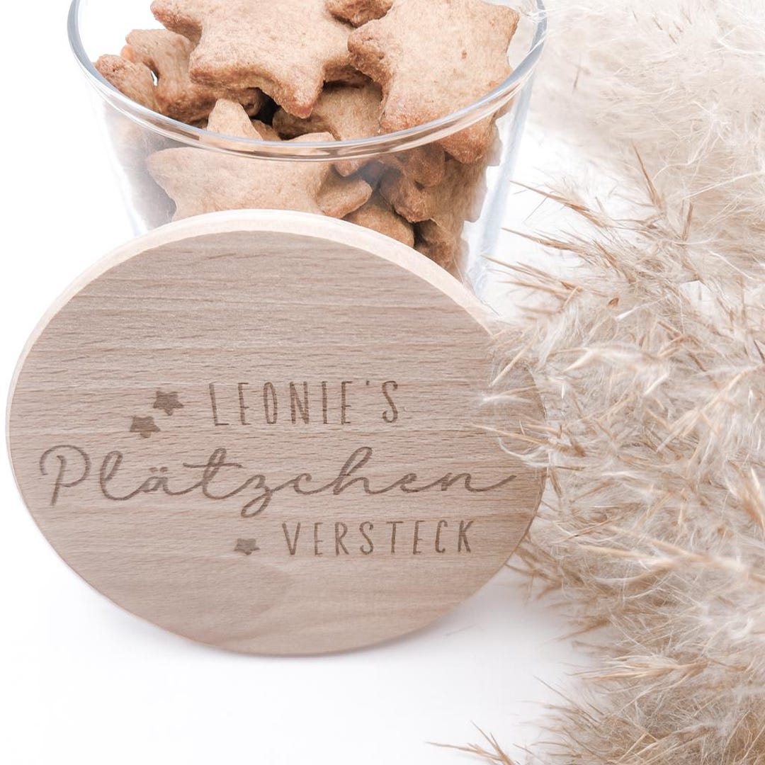 Personalized Cookie Jar With Engraving • Christmas Gift • Cookie Tin ...