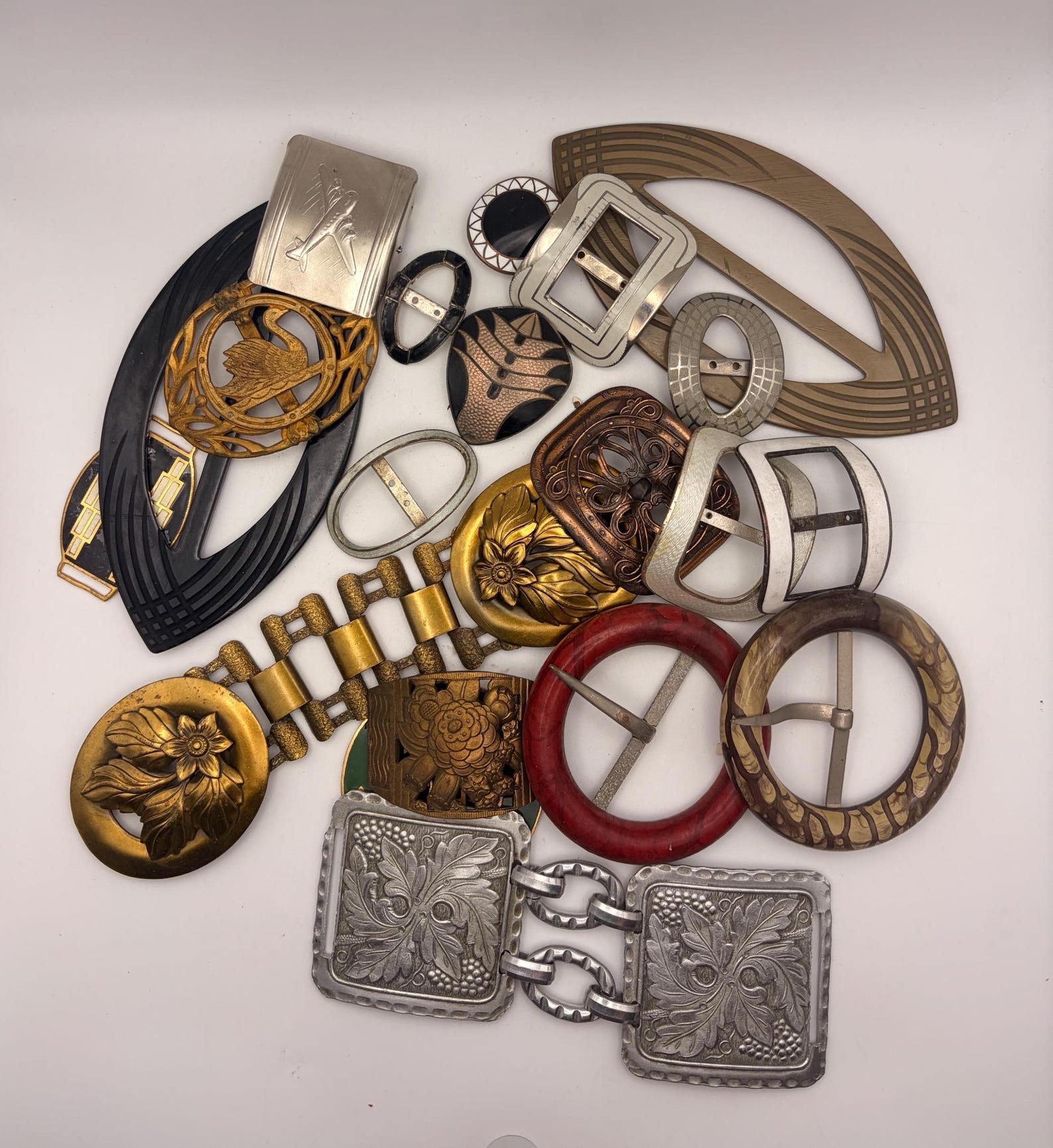 Lot of 20 Vintage Belt Buckles - Etsy