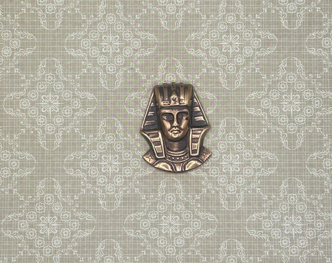 Vintage Brass Egyptian Pharoh Finding - Etsy