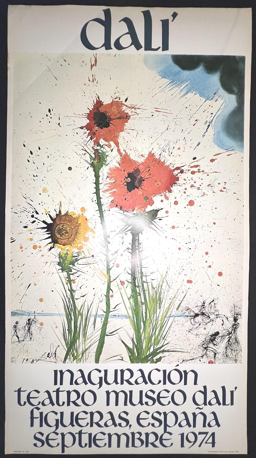 Salvador Dali-spring Explosive-70s-dali Museum Opening Poster-phyllis ...