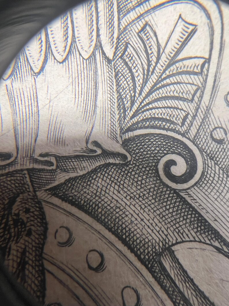 16th-century Engraving by Enea Vico — A Trophy With a Cuirass on the ...