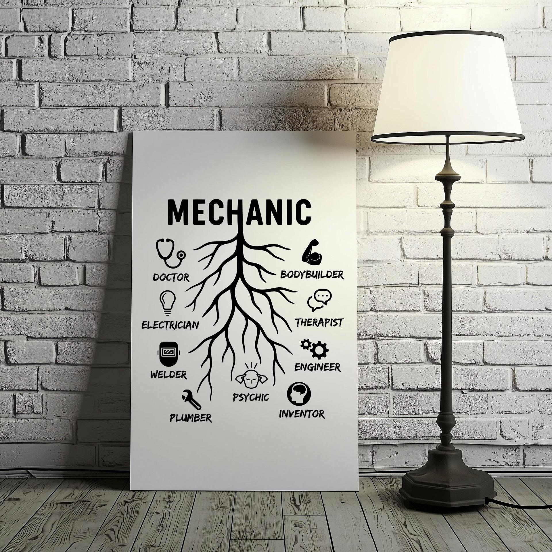 Mechanic Tree SVG PNG | Funny Mechanic Design for Shirts, Mugs, Wall ...
