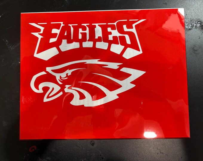 Philadelphia Eagles Inspired Stencil - NFL - 8 Inch Stencil on Durable ...