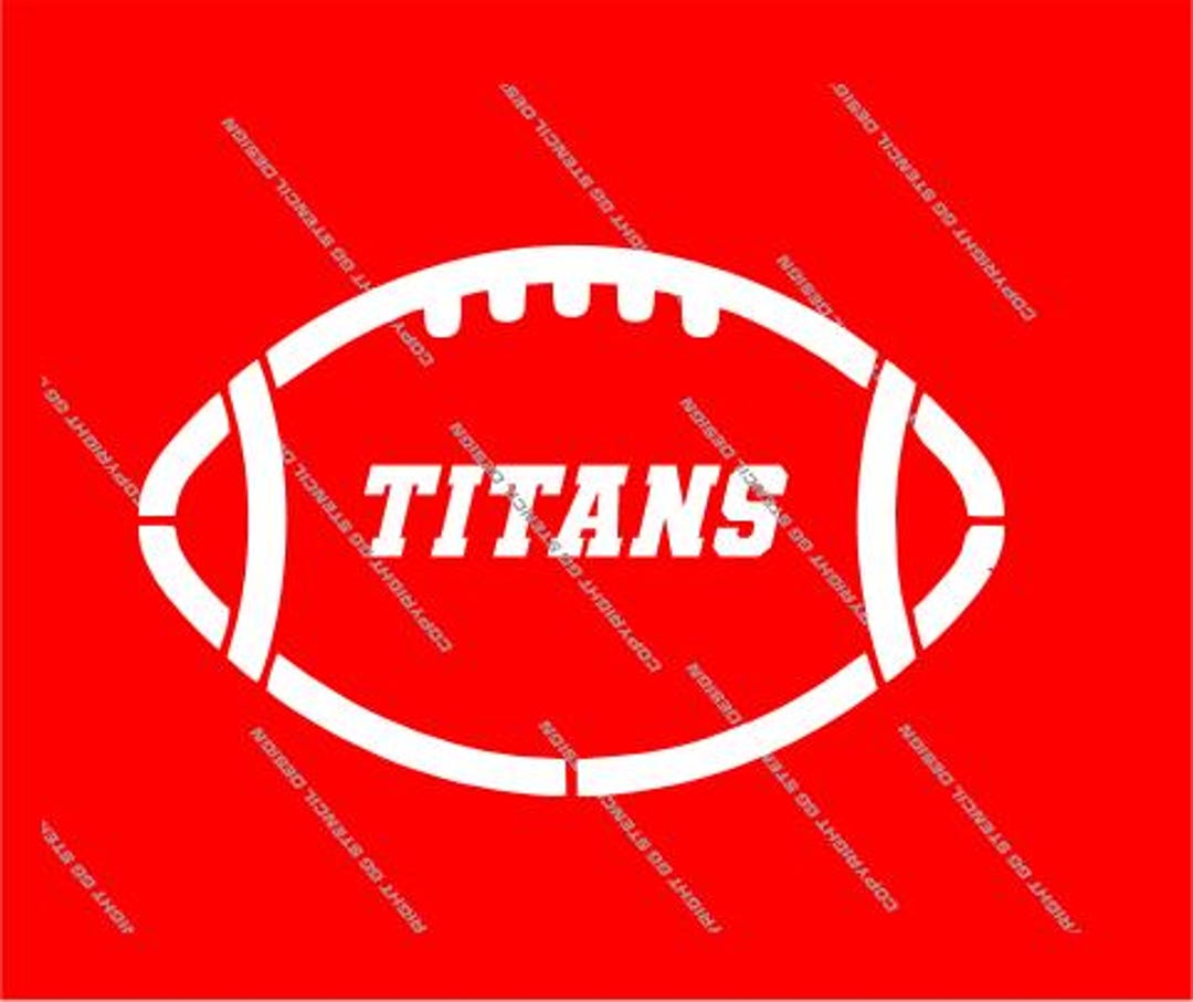 Tennessee Titans Inspired Stencil - NFL Football - 8 Inch Stencil on ...