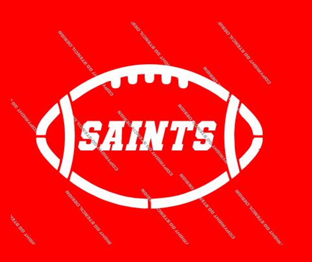 New Orleans Saints Inspired Stencil - NFL Football - 8 Inch Stencil on ...