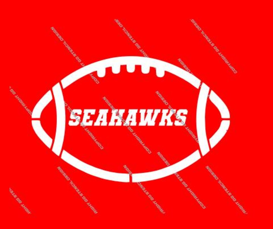 Seattle Seahawks Inspired Stencil - NFL Football - 8 Inch Stencil on ...