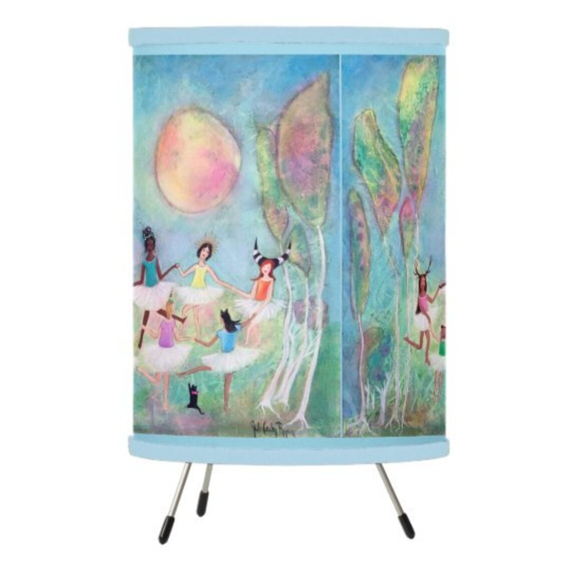 Girls in Tutus Whimsical Art Tripod or Table Lamp Shade | Etsy