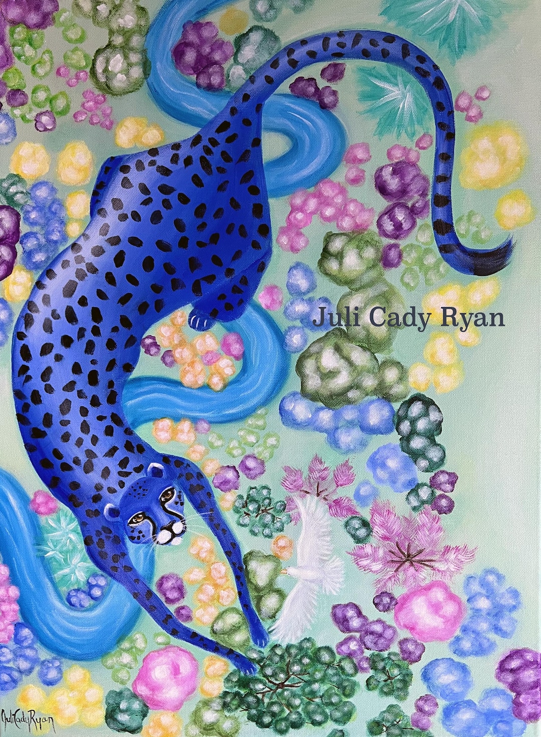 Flying Cheetah Over Forest Art Print, Cat Lover's Gift - Etsy