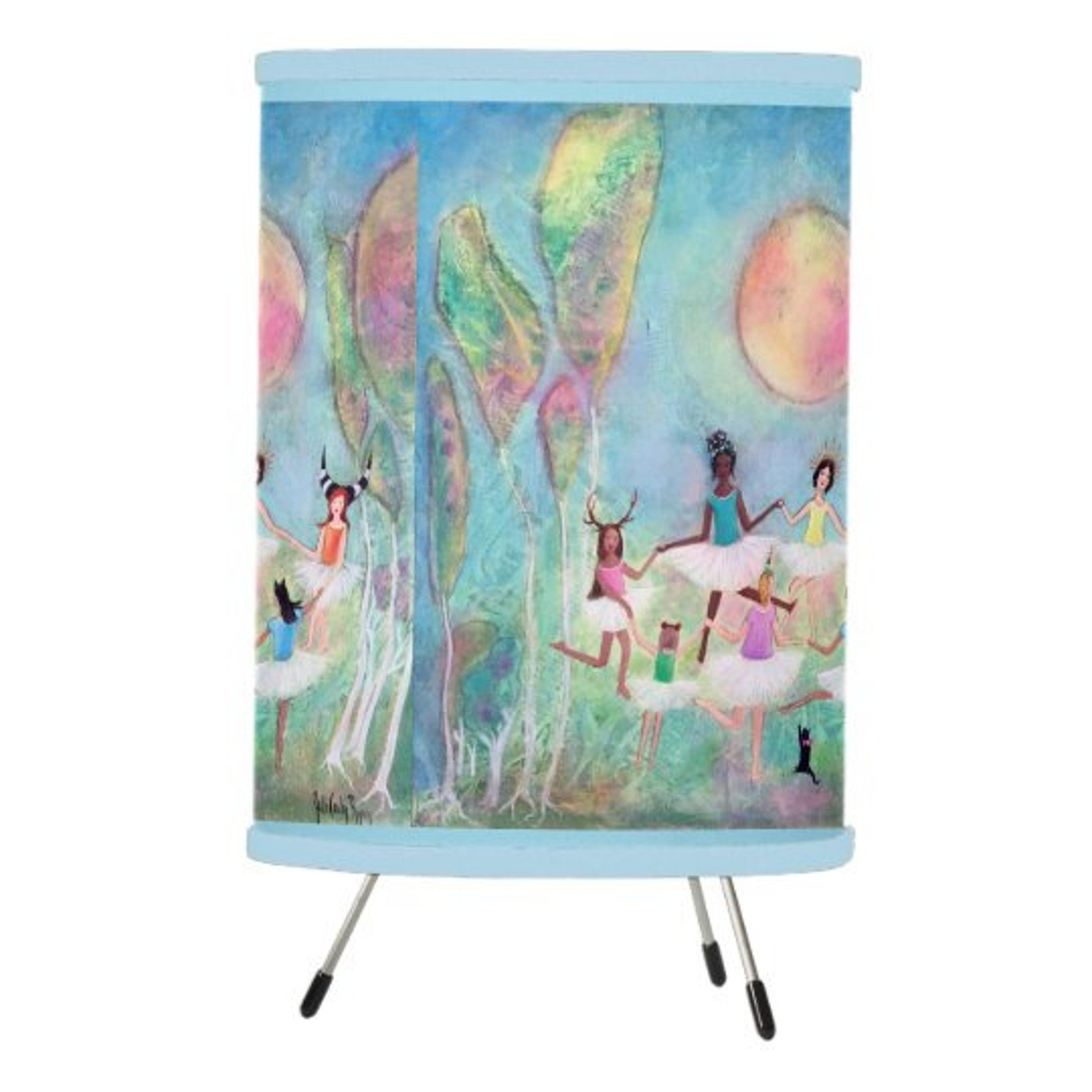 Girls in Tutus Whimsical Art Tripod or Table Lamp Shade | Etsy