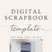 Digital Scrapbook Template - Etsy