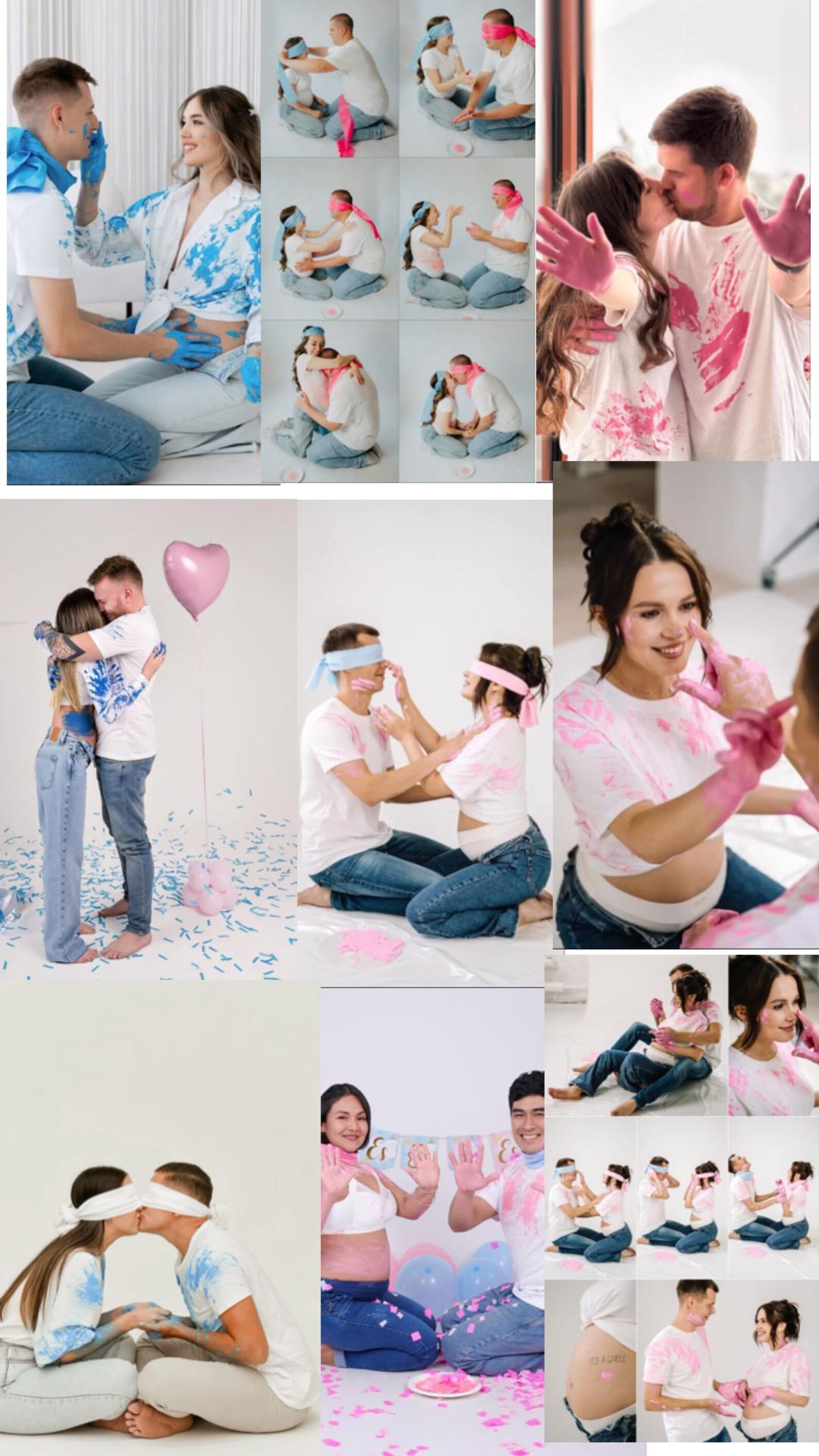 Digital Gender Reveal Shirt Design – Pregnancy Announcement Matching ...