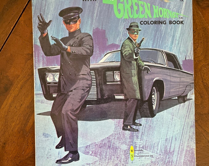 1966 the Green Hornet Unused Coloring Book - Etsy