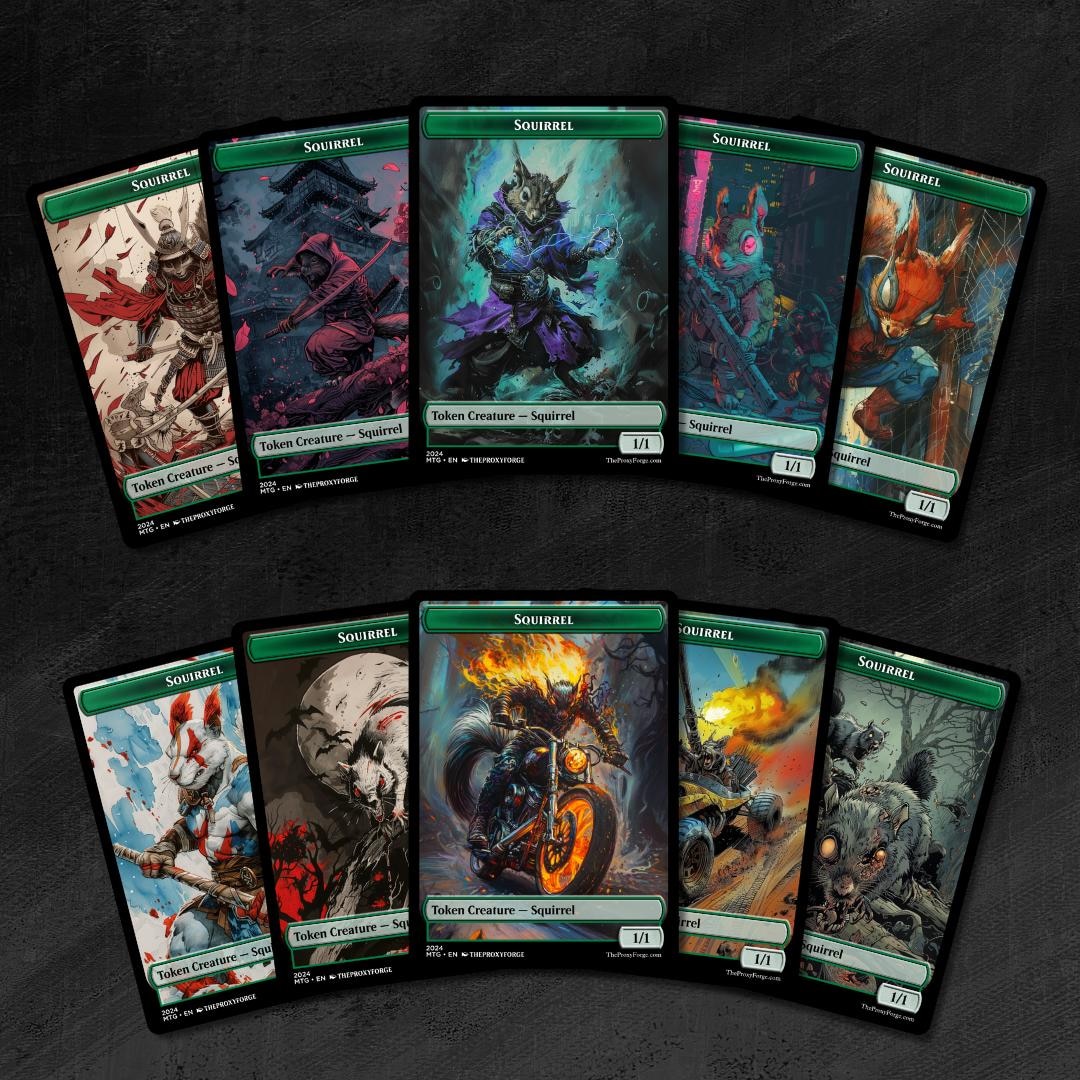 MTG Proxy: Squirrel Tokens (pop Culture) MTG Tokens – 10 Pack # ...