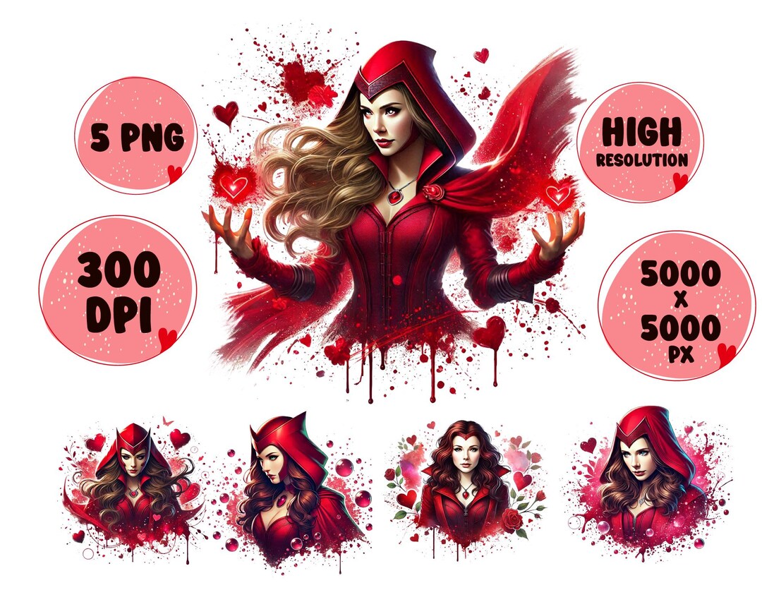5 PNG Heart Superhero Woman Png Superhero Splash and Watercolor Png ...