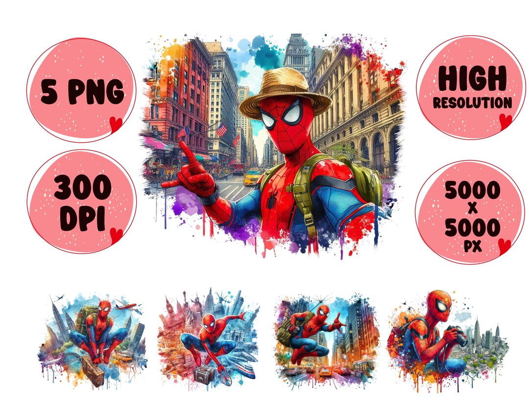 Tourist Superhero 5 PNG Hero Splash and Watercolor Png Superhero ...