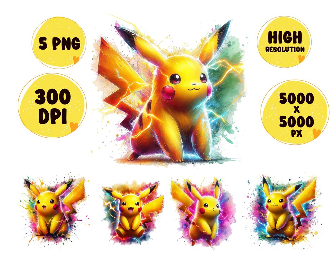 5 PNG Pikachu Png Splash and Watercolor Png Pikachutransparent PNG File ...