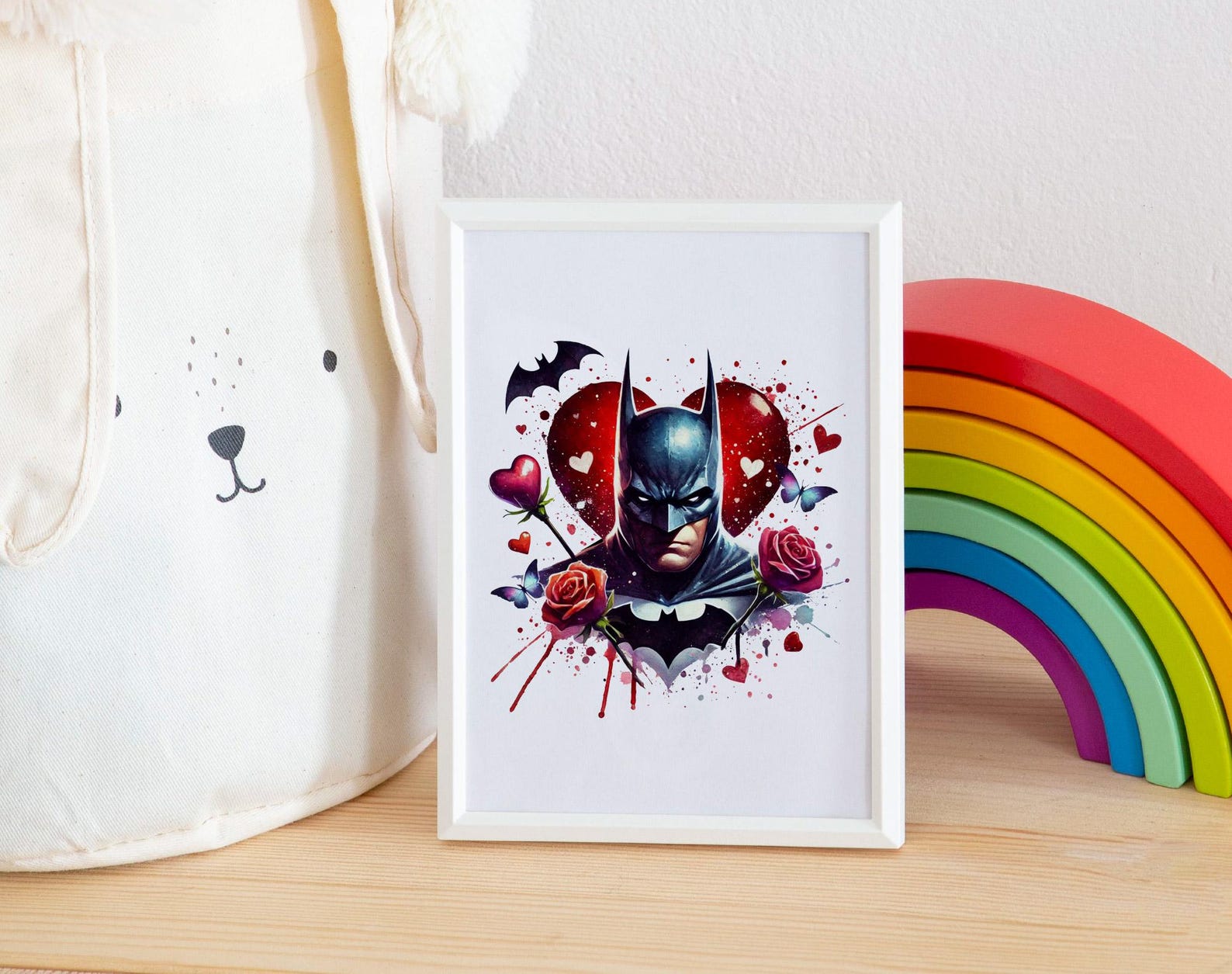 Heart Superhero Watercolor PNG Clipart (digital Download) - Etsy