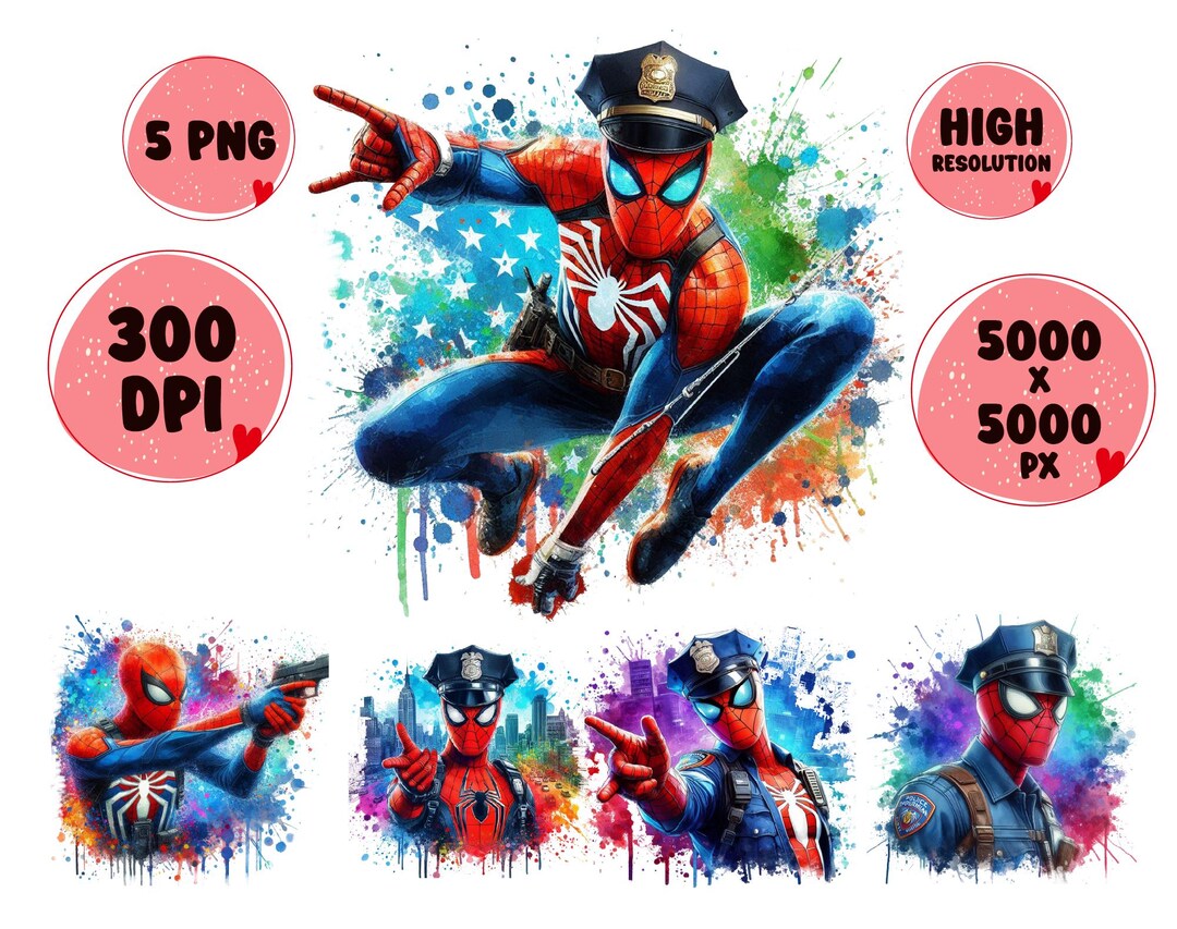 5 PNG Police Superhero Png Superhero Splash and Watercolor Super ...