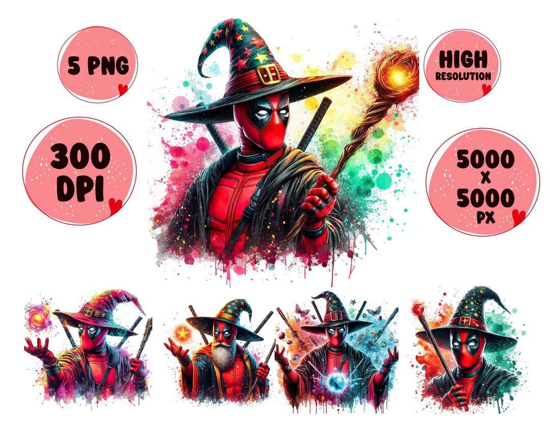 5 PNG Wizard Superhero Splash and Watercolor Png Transparent PNG File ...